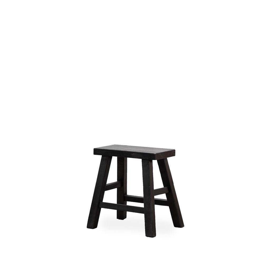 Parq Peasant Straight Stool - Black – Loft Furniture NZ