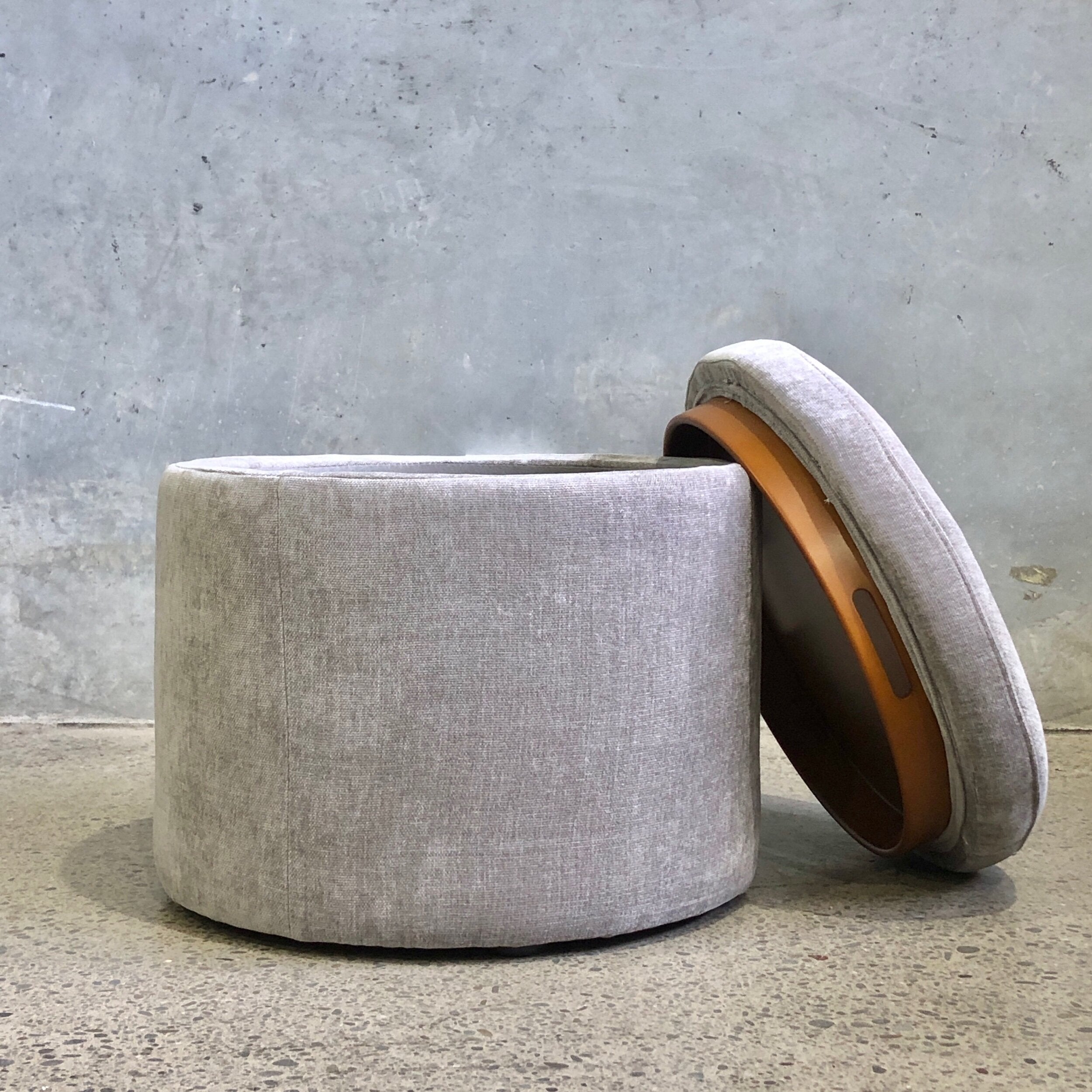 Madeleine Storage Ottoman - Encore Greygum – Loft Furniture NZ