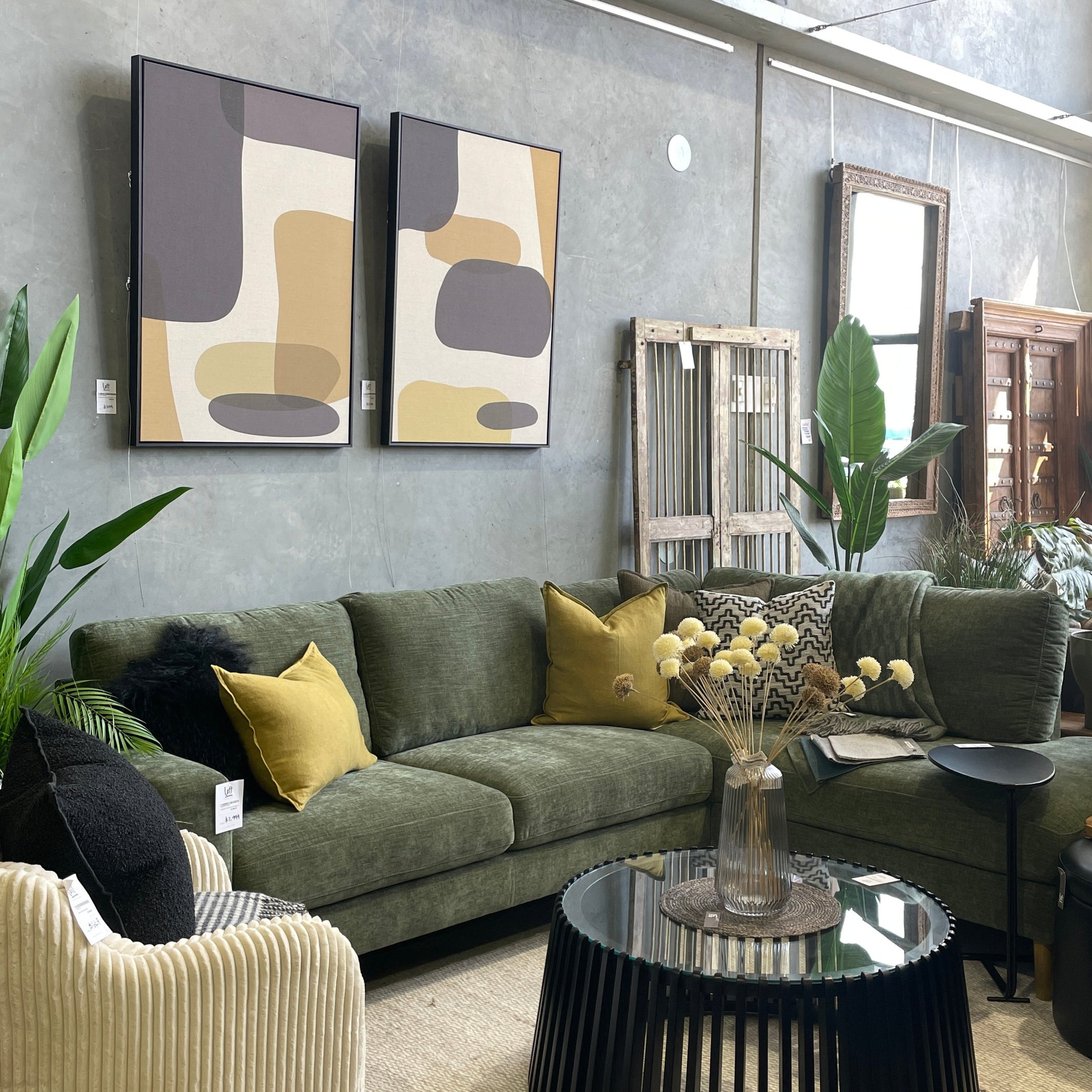 Madeleine Chaise Sofa - Heritage – Loft Furniture NZ