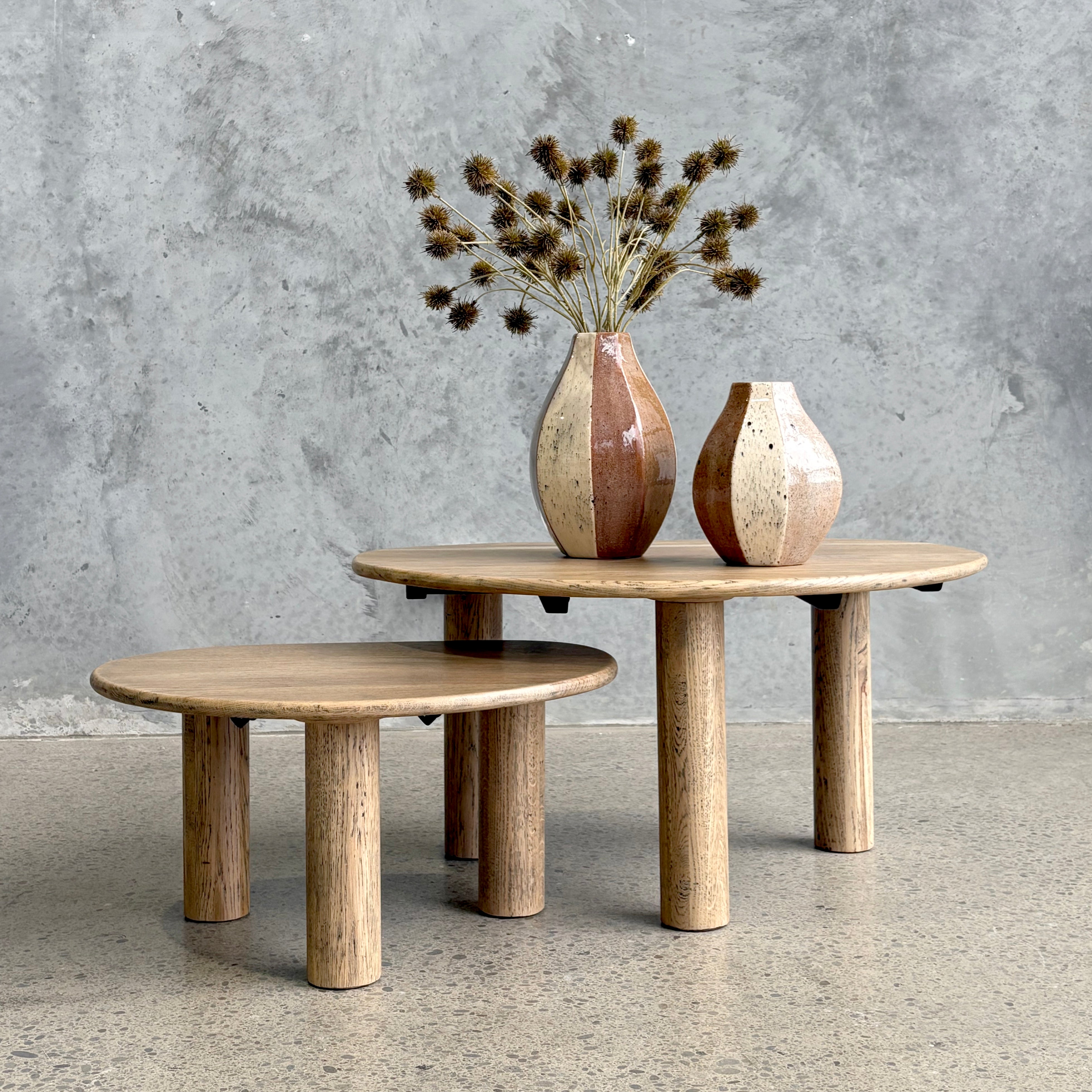 Pinto Nesting Coffee Tables - Oak – Loft Furniture NZ