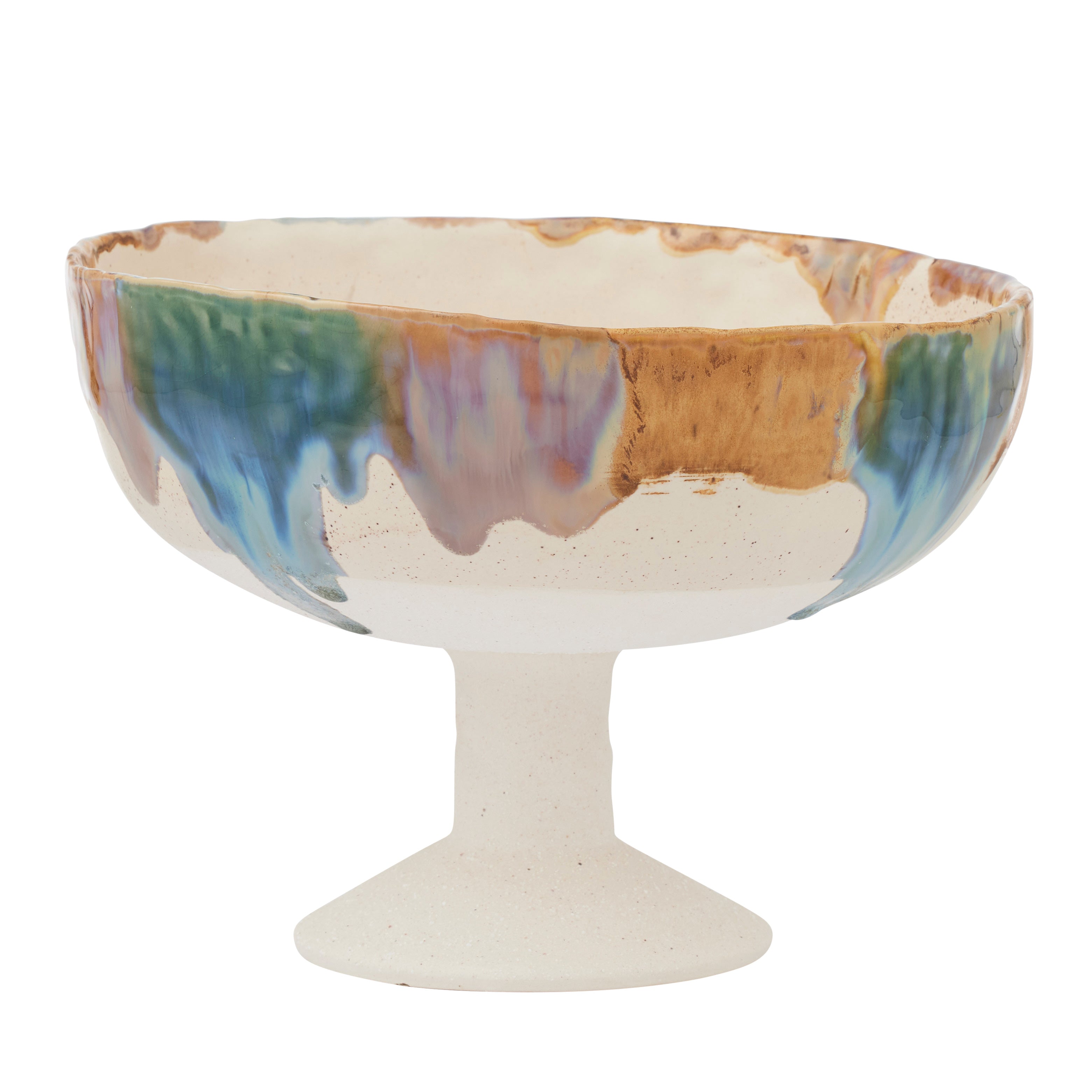 Biei Ceramic Footed Bowl – Loft Furniture NZ