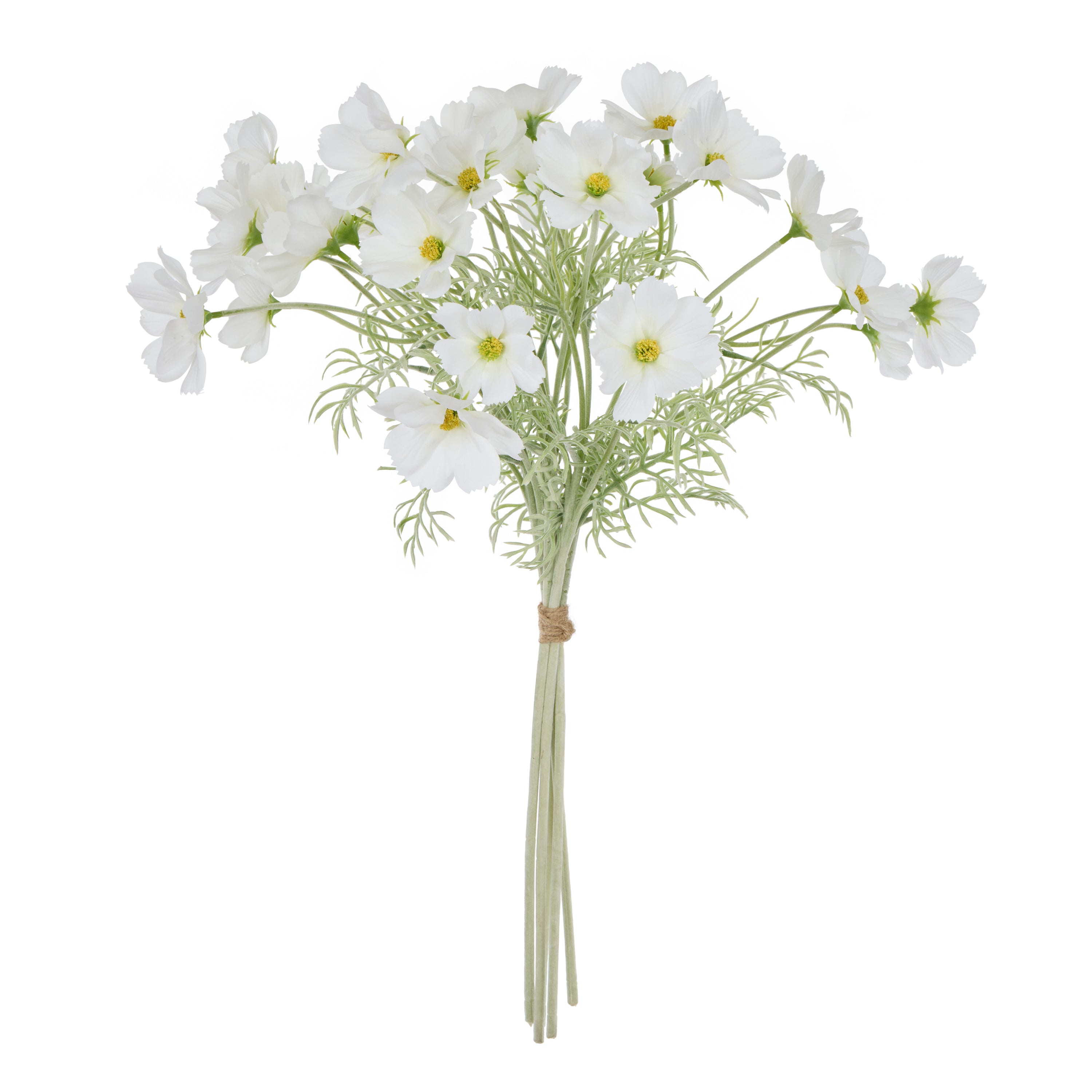 Cosmos Flower Bunch - White 62cm – Loft Furniture NZ