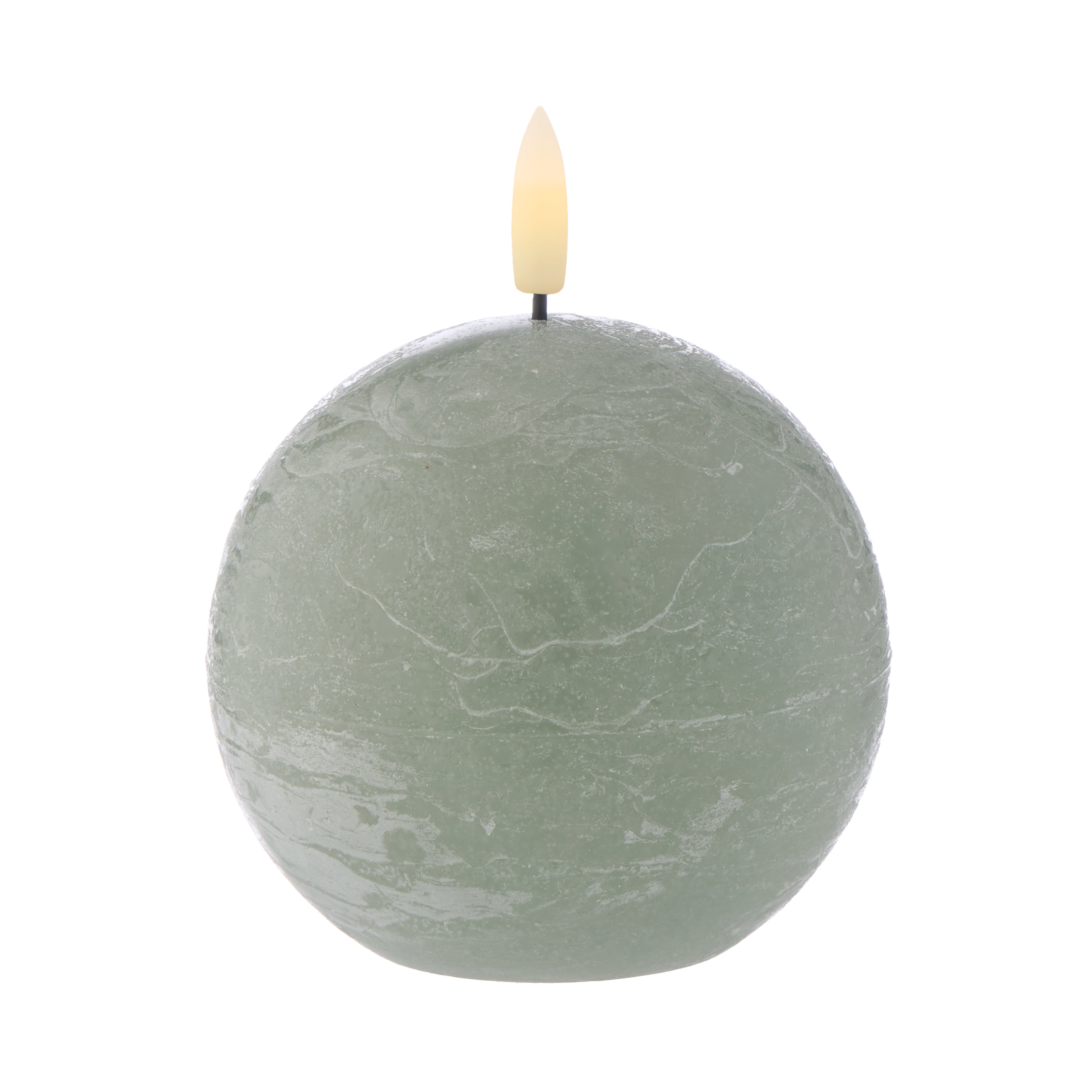 Hughe LED Ball Candle - Grey – Loft Furniture NZ